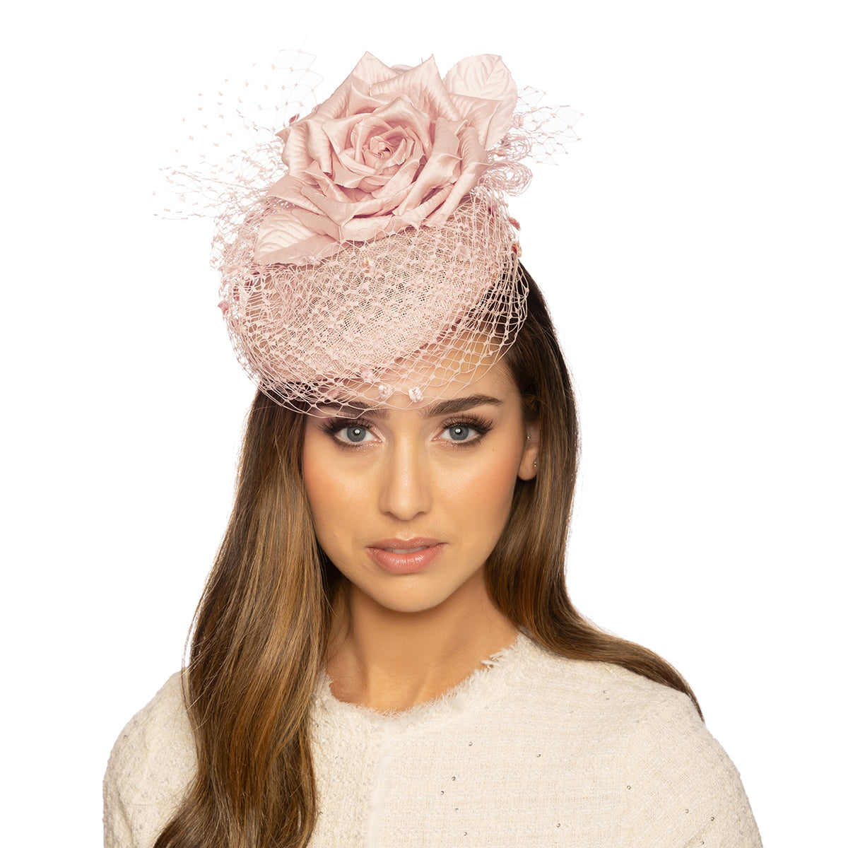 Rose Veil Pillbox – Tracy Hillel